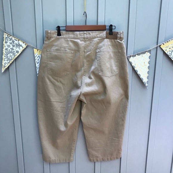 Lauren Ralph Lauren | Pants & Jumpsuits | Lauren Ralph Lauren Khaki Denim Capris Pants 4w | Poshmark